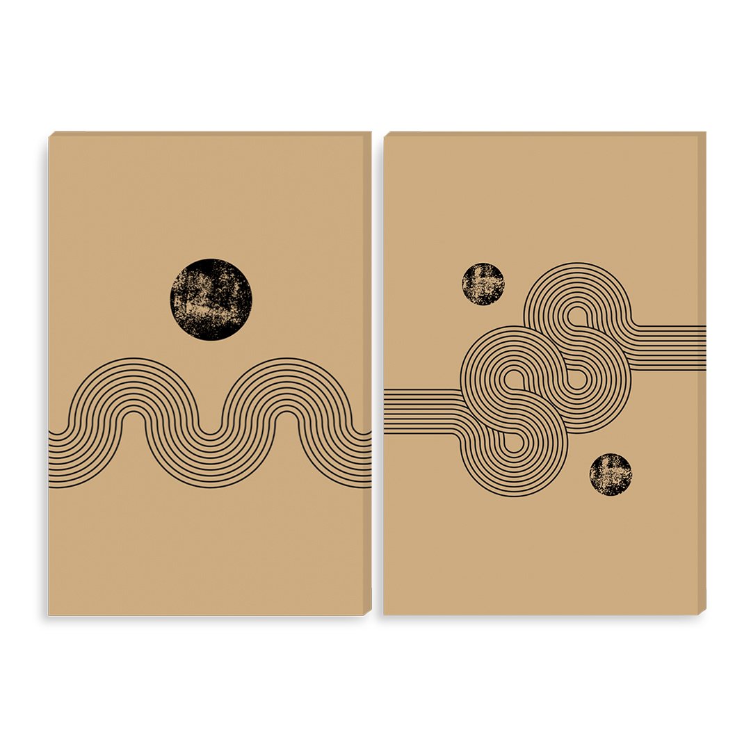 Conjunto de 2 Telas Decorativa Lines