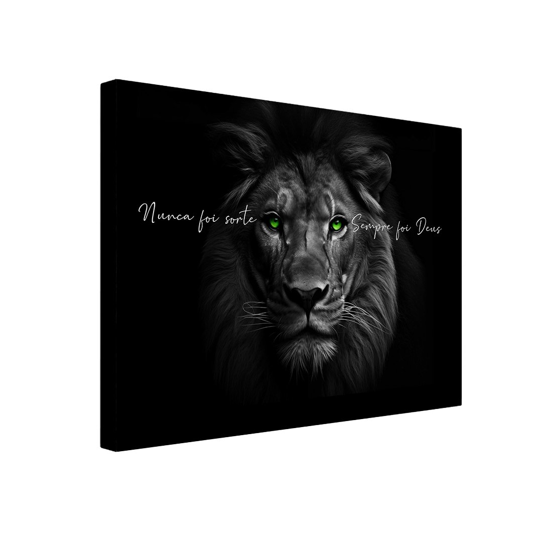 Quadro Decorativo Foco de Leão